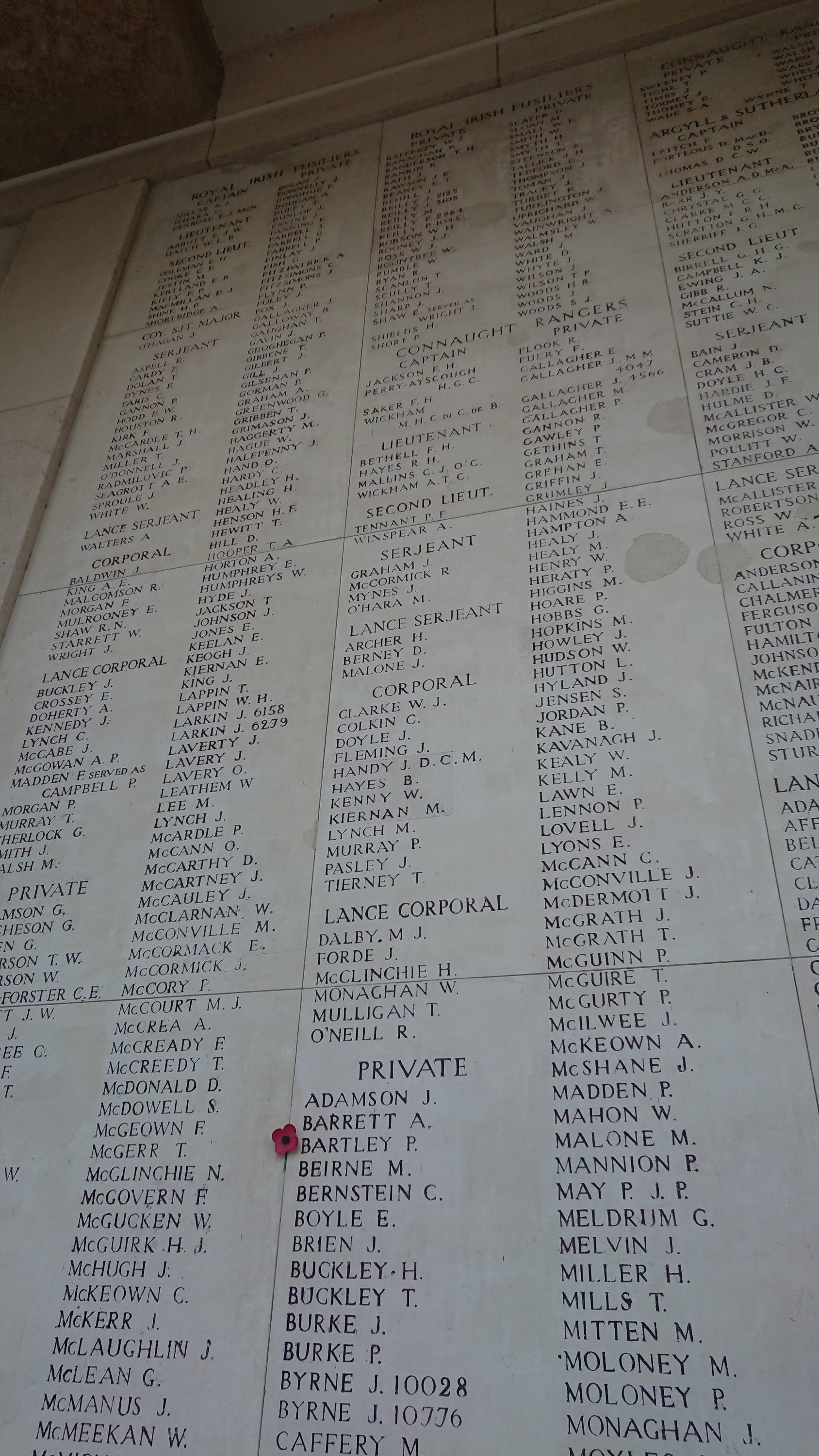 MENIN GATE NAMES | Michael Fisher's News